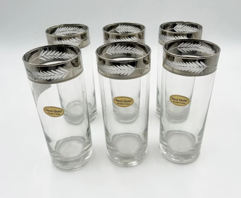 6PC BIBTA DONI SPIGA PLAT CODE AD029 - Bohemia Crystal UAE
